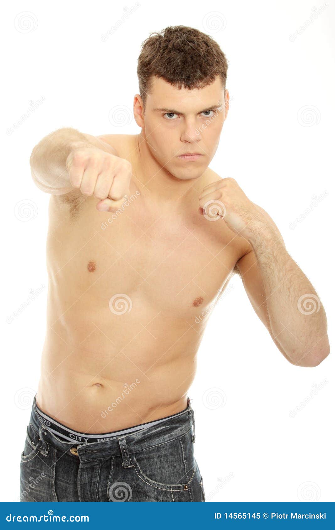 Aggressive man stock image. Image of isolated, martial - 14565145