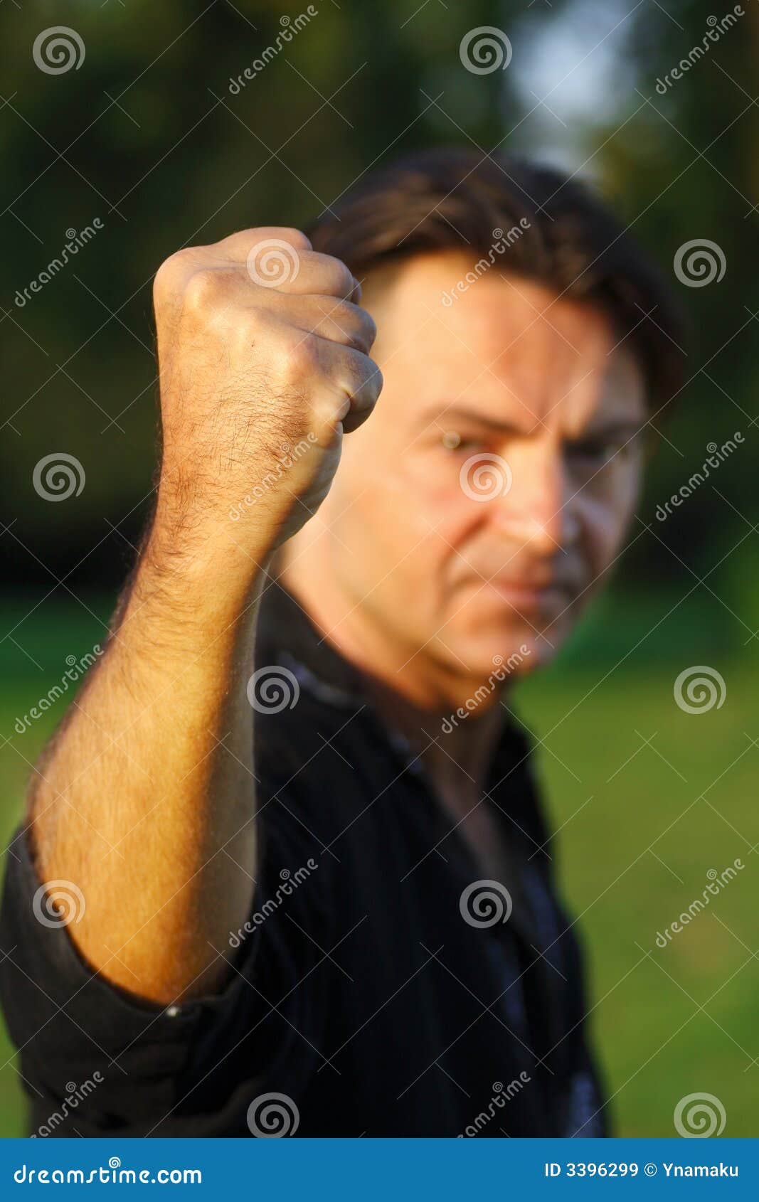 Aggressive Man stock image. Image of champion, fist, human - 3396299