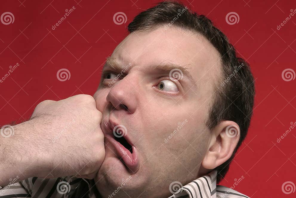 Aggressive man stock image. Image of skin, defense, spank - 701791