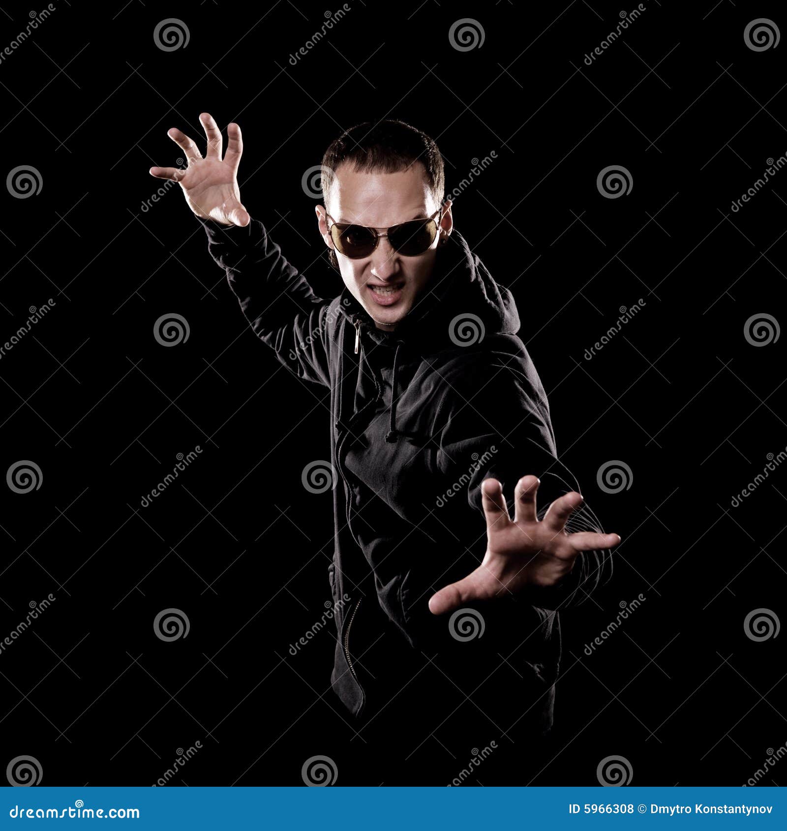 Aggressive Man with Bared Teeth Stock Photo - Image of bared ...