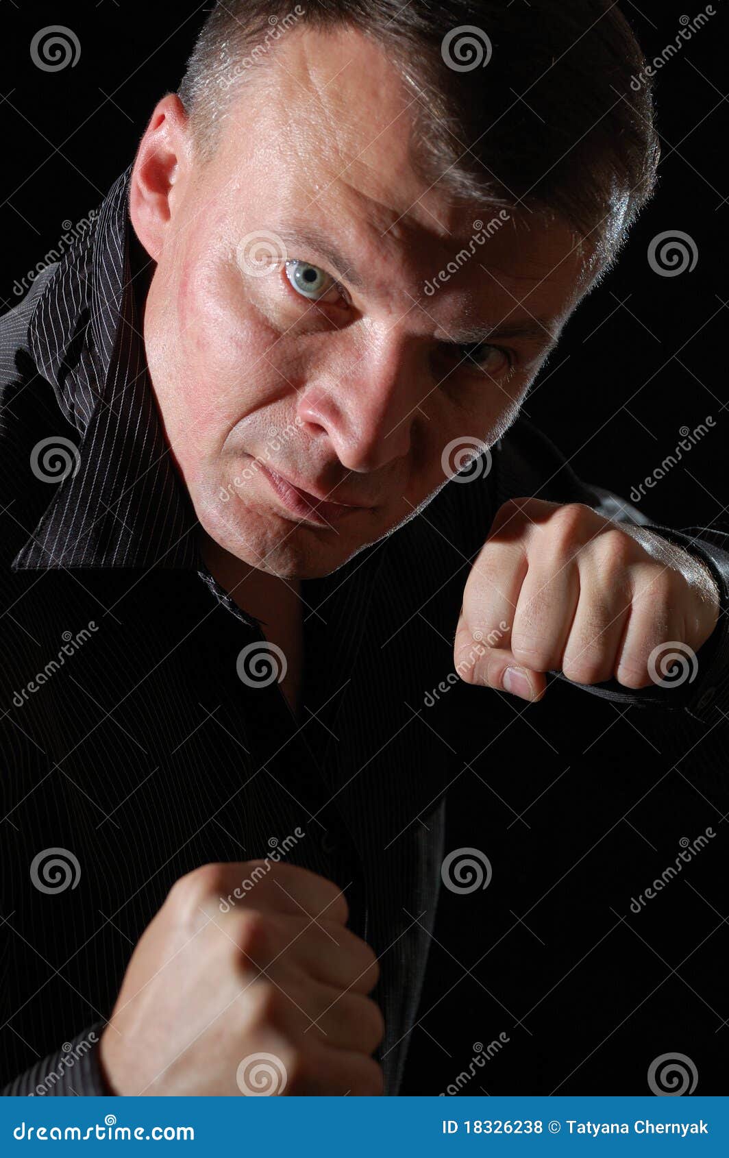 Aggressive man boxing stock photo. Image of close, aggression - 18326238