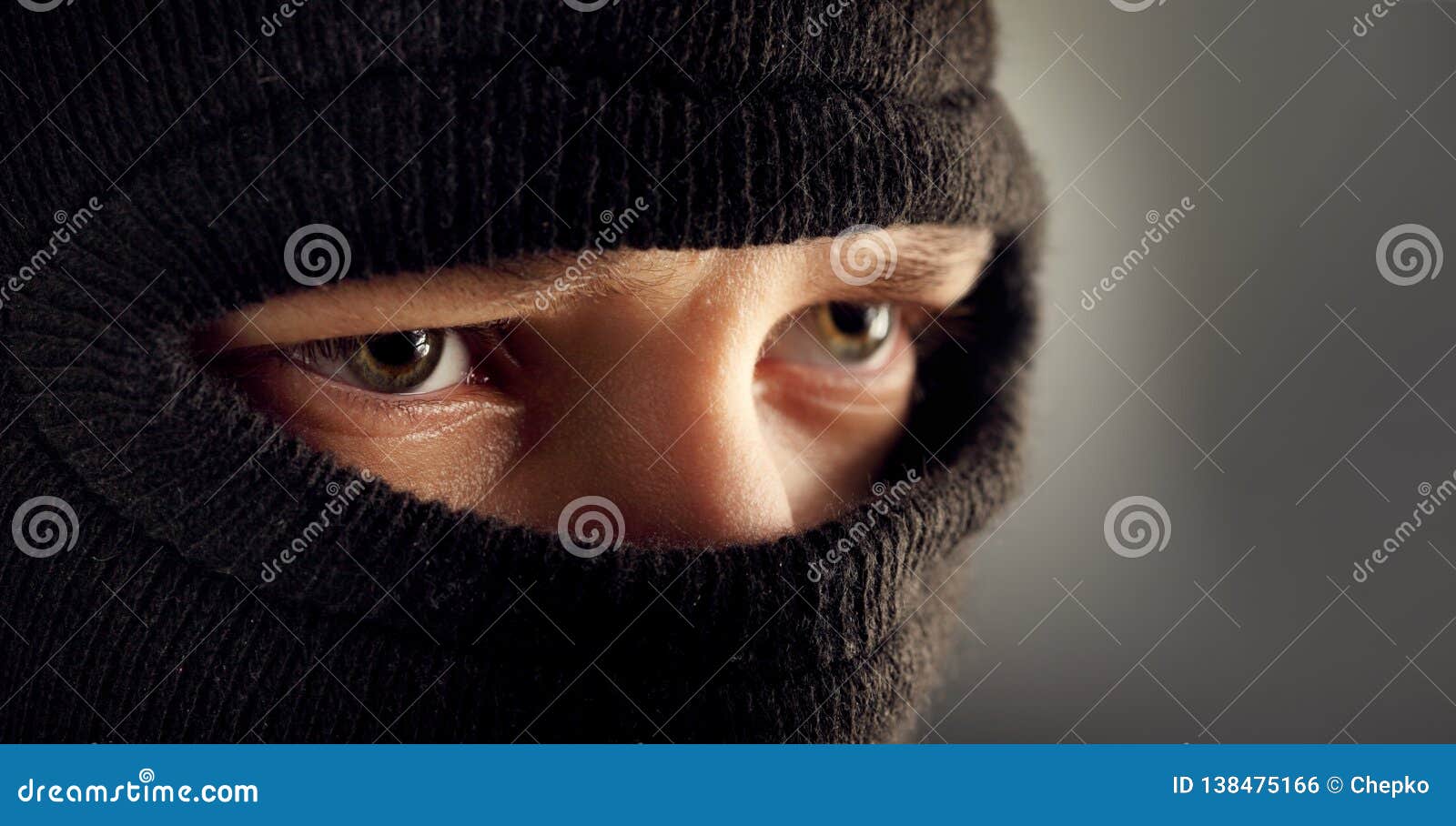 Aggressive man in the mask stock photo. Image of feelings - 138475166