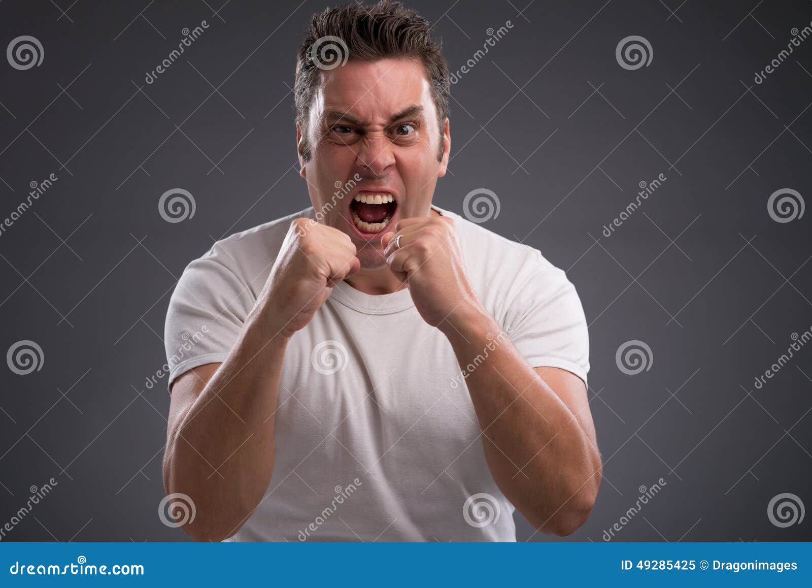 Aggressive man stock image. Image of aggressive, fist - 49285425