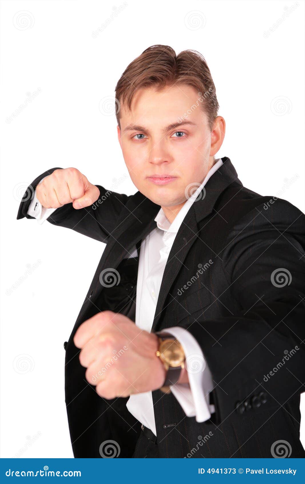 Aggressive man in suit stock image. Image of jacket, caucasian - 4941373