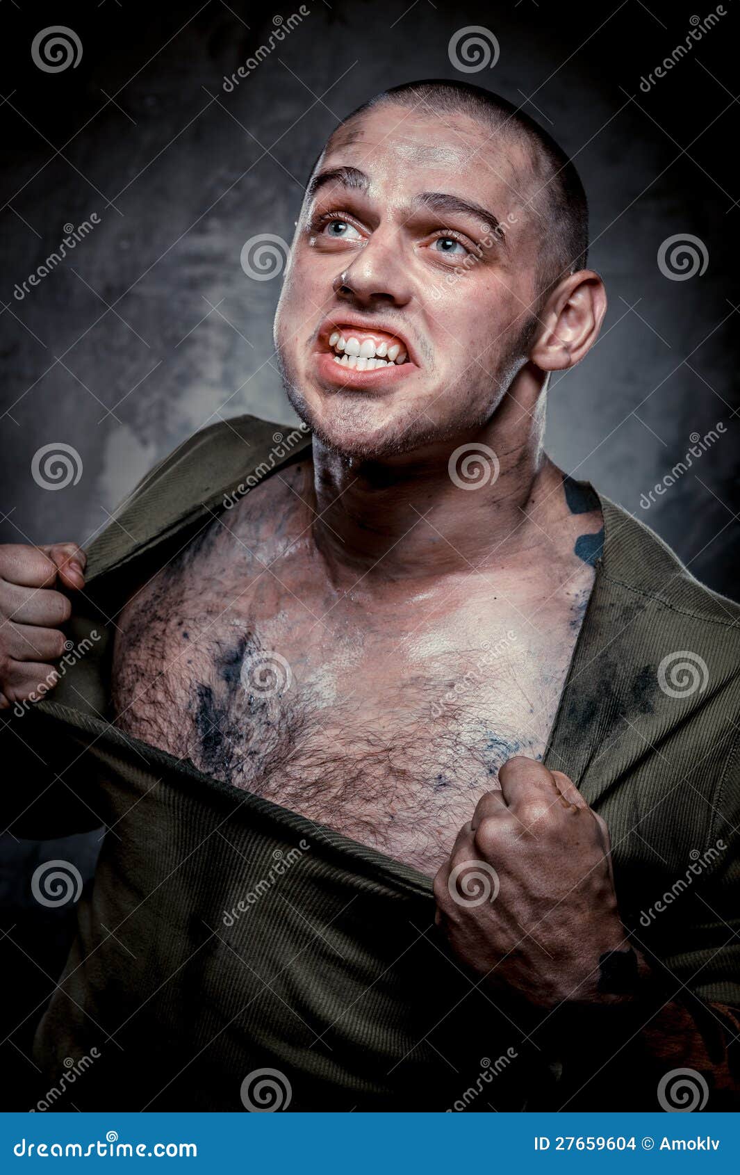 Aggressive Muscular Young Man Royalty-Free Stock Photo | CartoonDealer ...