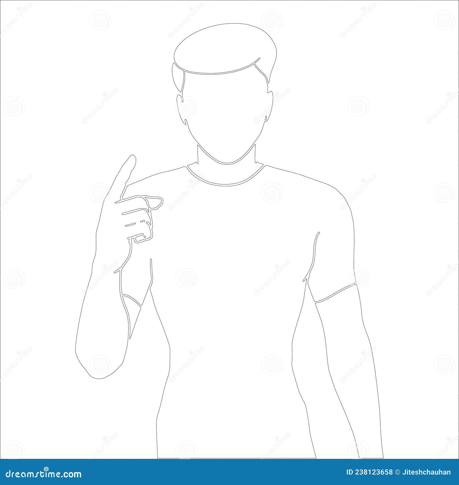 Aggressive Man Pointing With His Finger, Person Expressing Disagreement ...