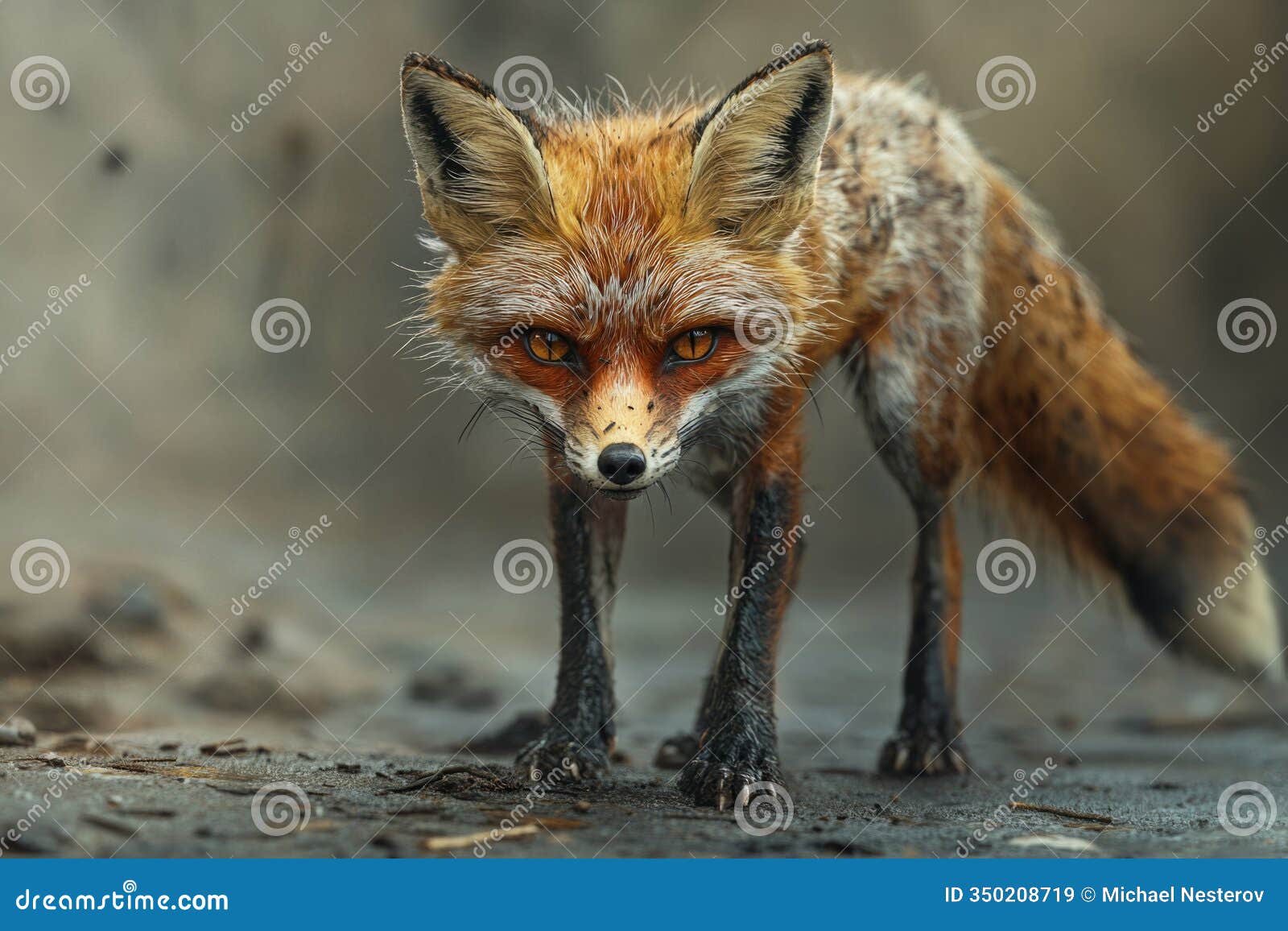 Aggressive Red Fox Showing Teeth and Growling Stock Image - Image of ...