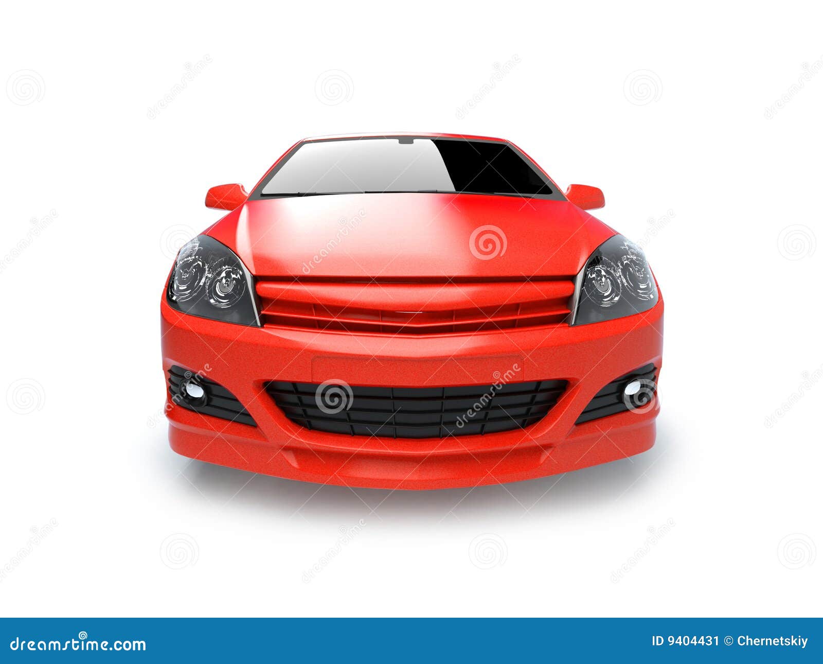 Aggressive Red Sportscar Illustration Stock Image - Image of drive ...