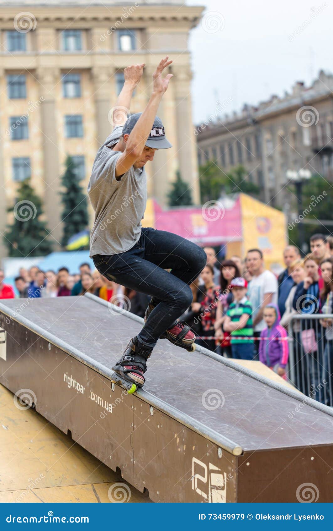Aggressive Rollerblading Competition Editorial Stock Image - Image of ...