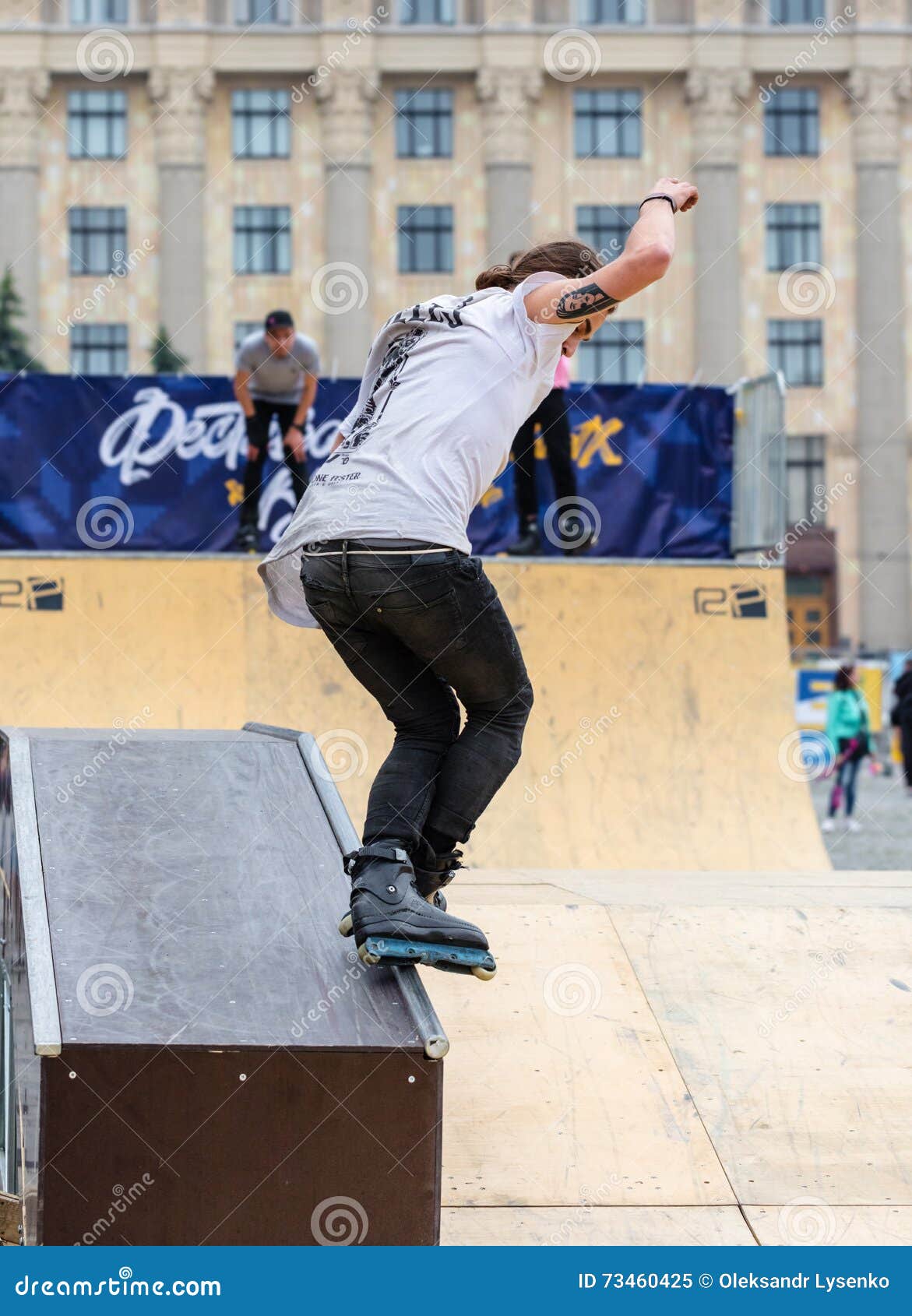 Aggressive Rollerblading Competition Editorial Image - Image of leisure ...