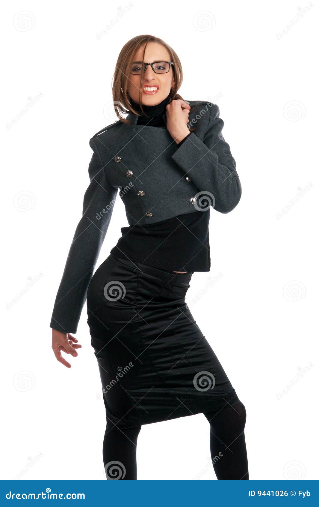 Aggressive model posing stock photo. Image of copy, copyspace - 9441026