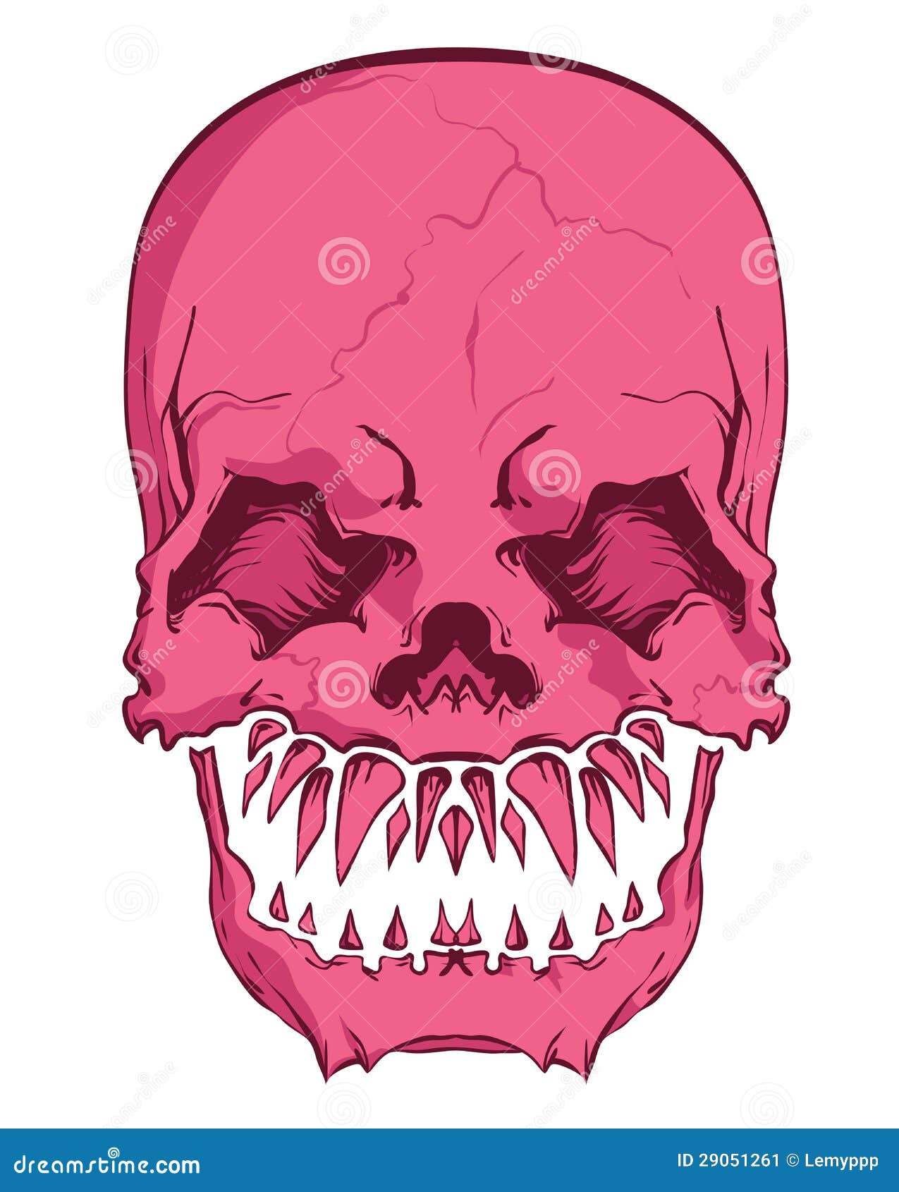 Aggressive skull stock vector. Illustration of extreme - 29051261