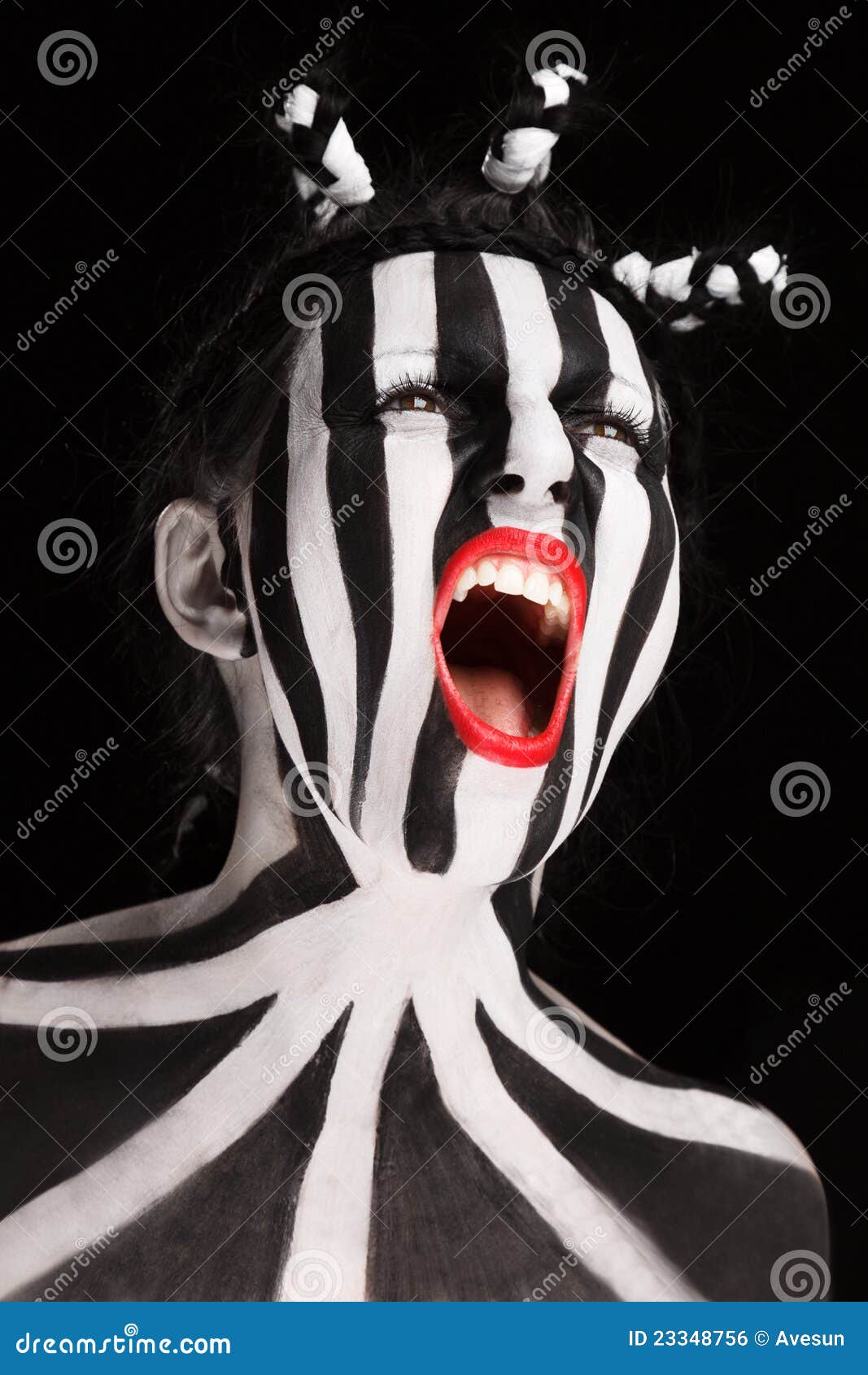 Screaming Face Painting