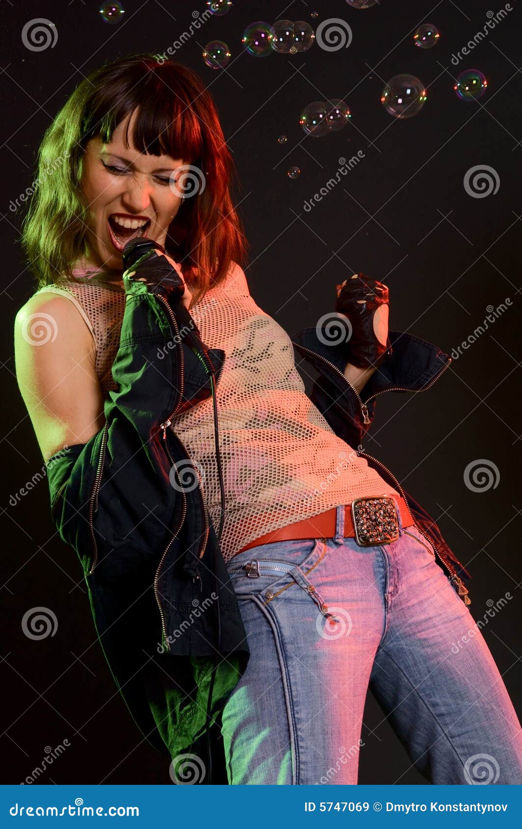 Aggressive song stock image. Image of microphone, casual - 5747069