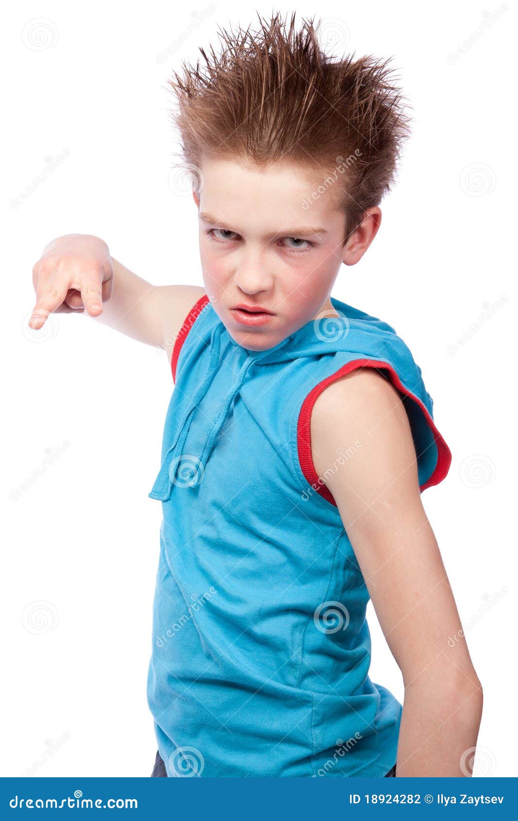 Aggressive teenager stock photo. Image of white, single - 18924282