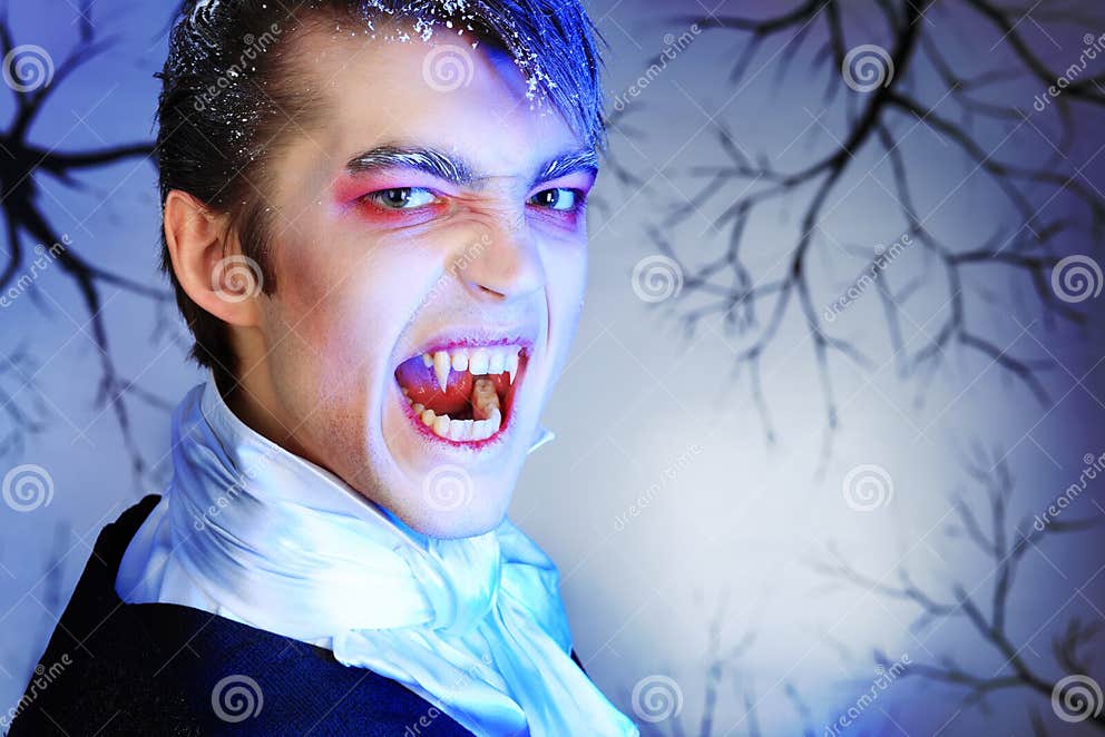 Aggressive vampire stock image. Image of dracula, carnival - 12925323