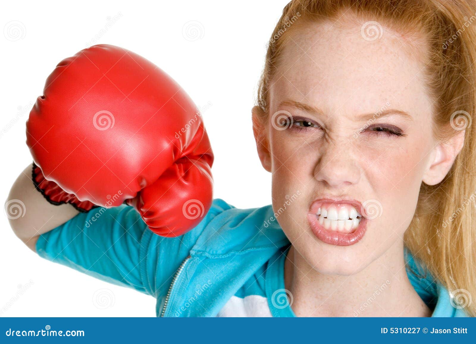 Aggressive Woman stock image. Image of isolated, exercising - 5310227