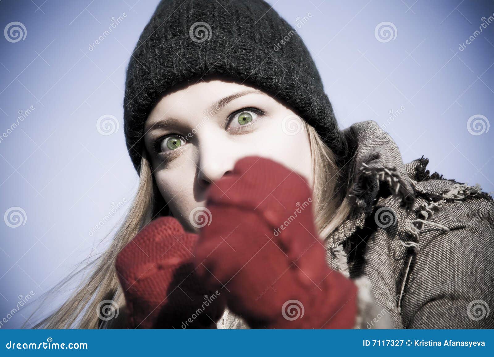 Aggressive Woman Obscene Gesture Royalty-Free Stock Photography ...