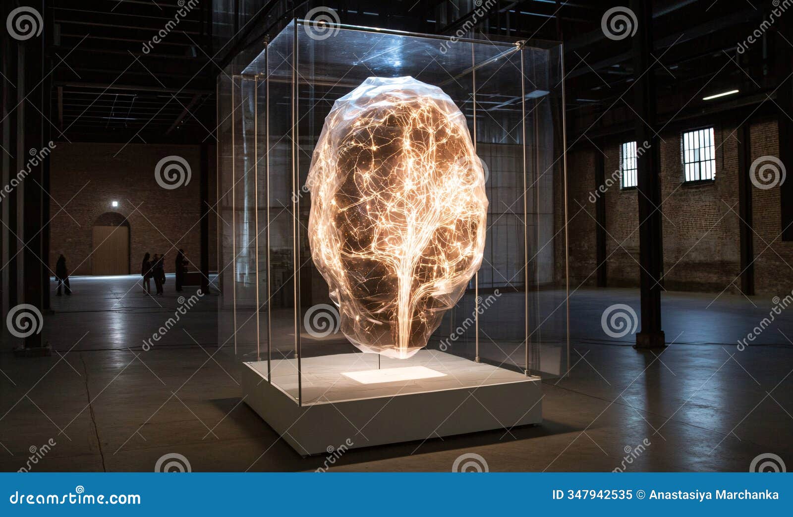Glowing Neural Brain Network With Connected Pathways Stock Photo | CartoonDealer.com #350300118