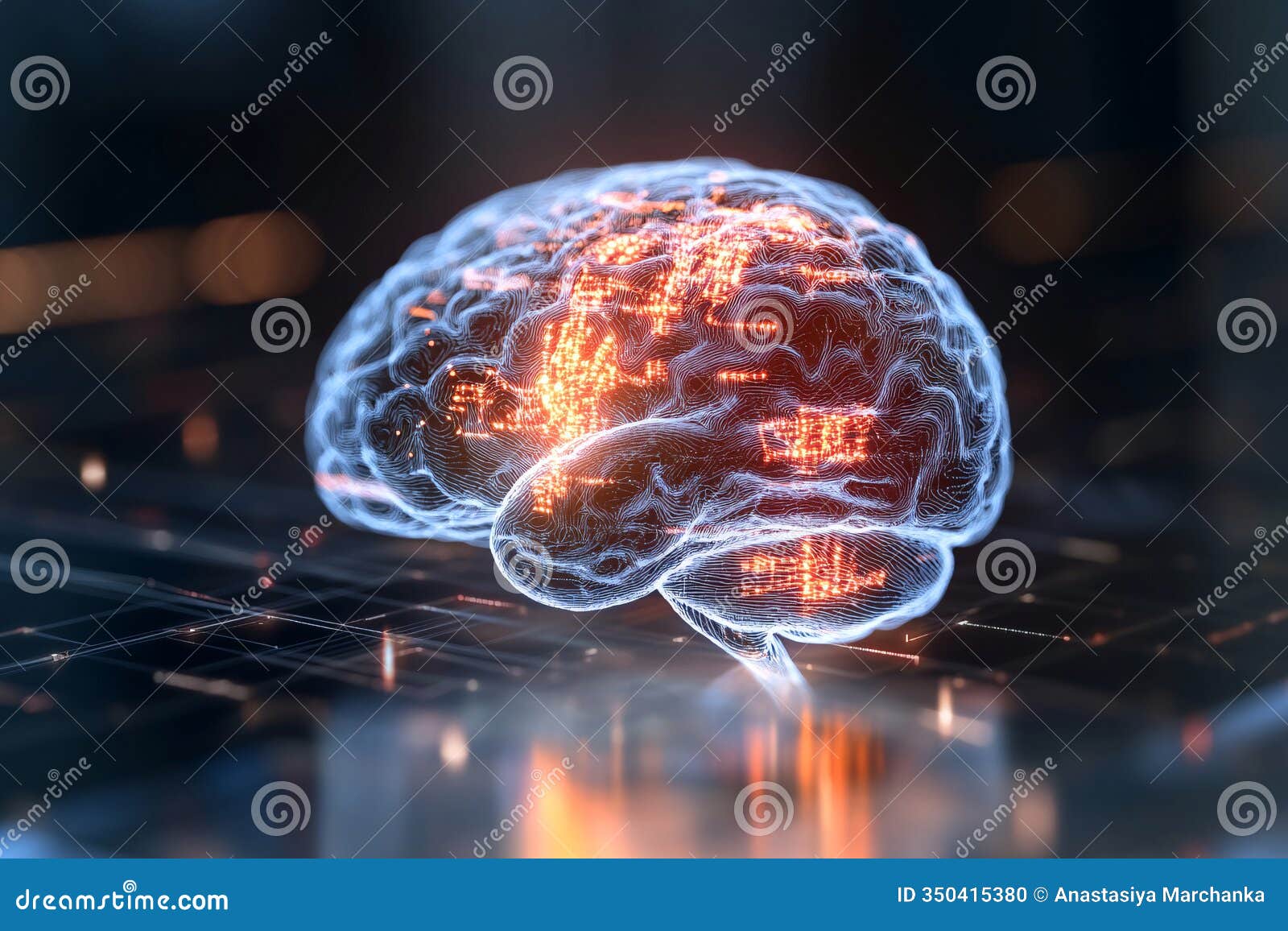 AGI Neural Network Morphing into Digital Sphere Stock Photo - Image of ...