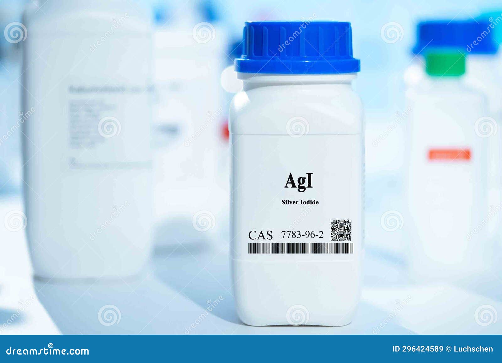 AgI Silver Iodide CAS 7783-96-2 Chemical Substance in White Plastic ...
