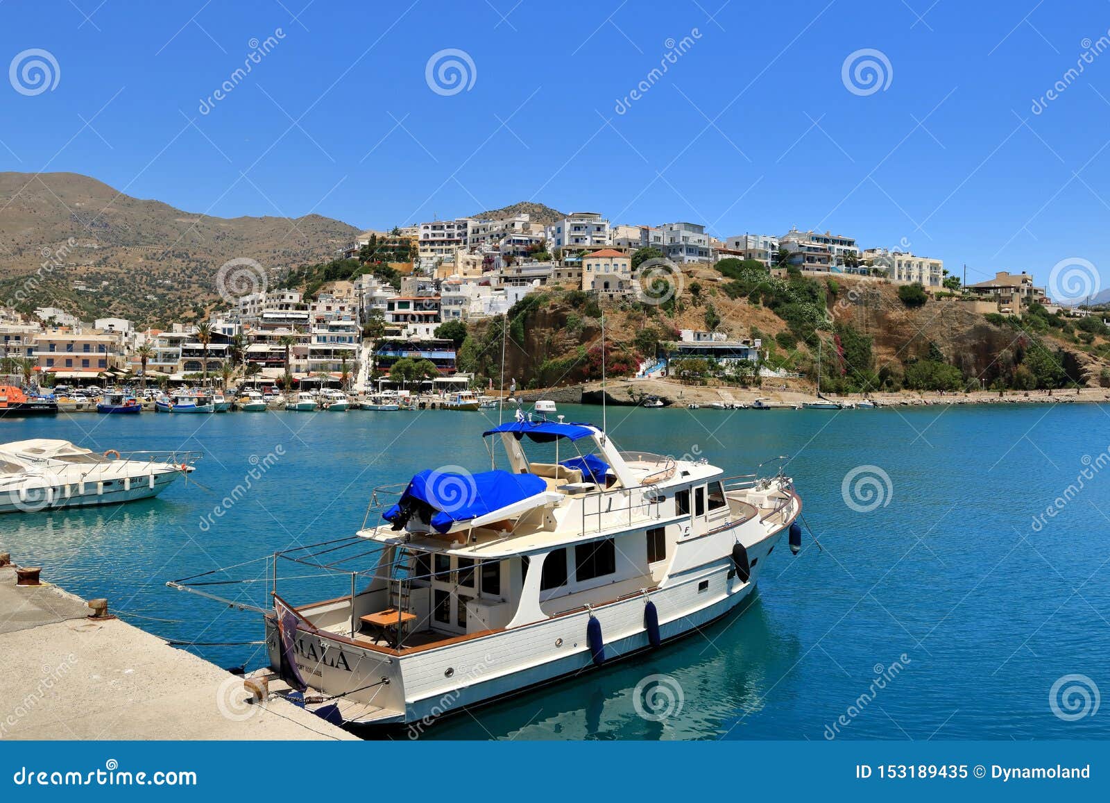 Agia Galini Beach in Crete Island, Greece Editorial Image - Image of ...