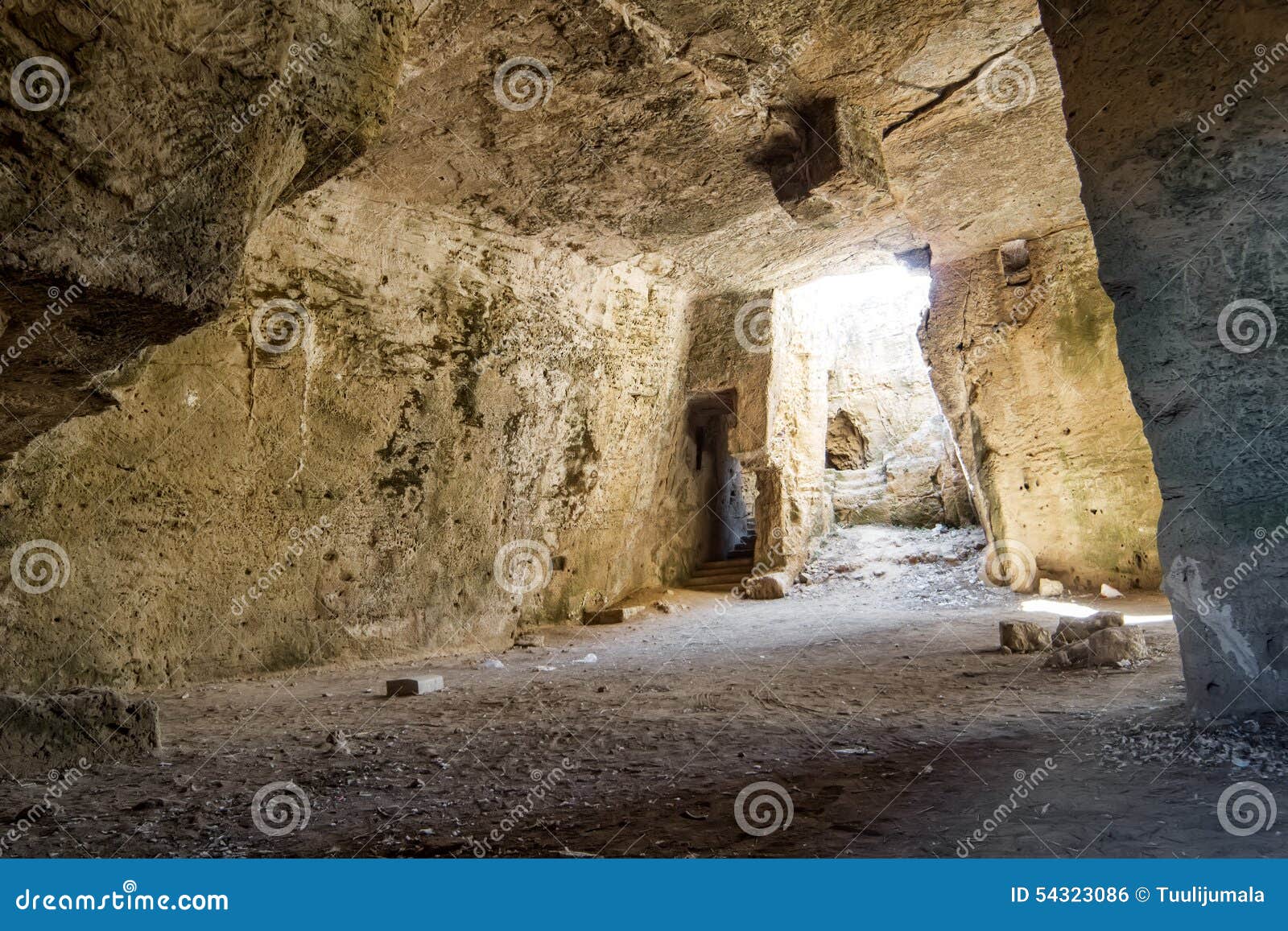 Agia Solomoni Catacombs In Paphos, Cyprus Stock Photo | CartoonDealer ...