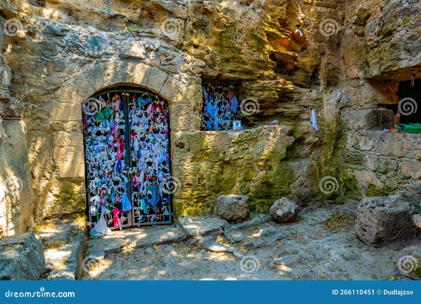 Agia Solomoni Catacombs in Paphos, Cyprus Stock Image - Image of sacred ...