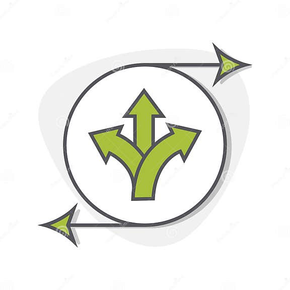 Agile Arrows Symbol. Flexibility and Adaptability Icon. Dynamic ...