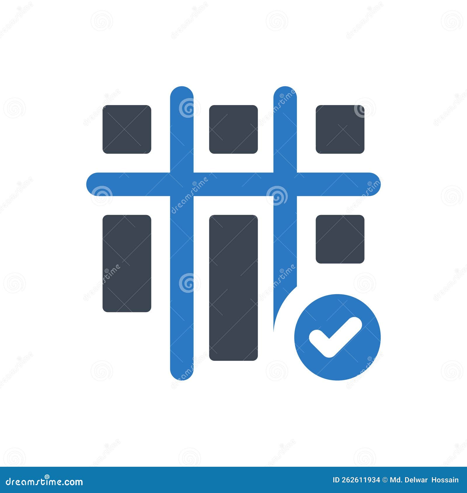 Agile board icon stock vector. Illustration of task - 262611934