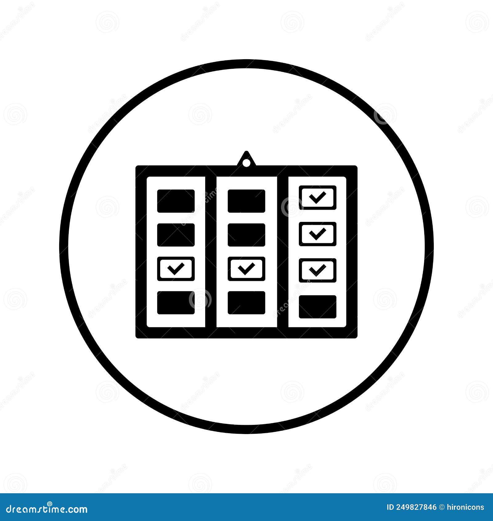 Agile, Board, Scrum Icon. Black Vector Graphics Stock Illustration ...
