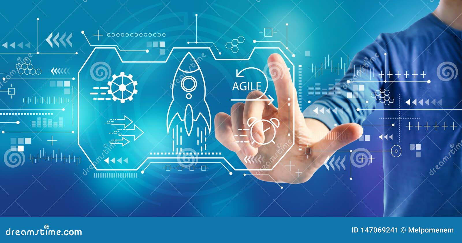 Agile concept with a man stock image. Image of agility - 147069241