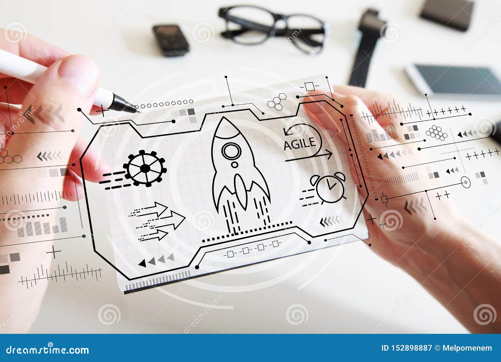 Agile Concept With A Notebook Royalty-Free Stock Photography ...