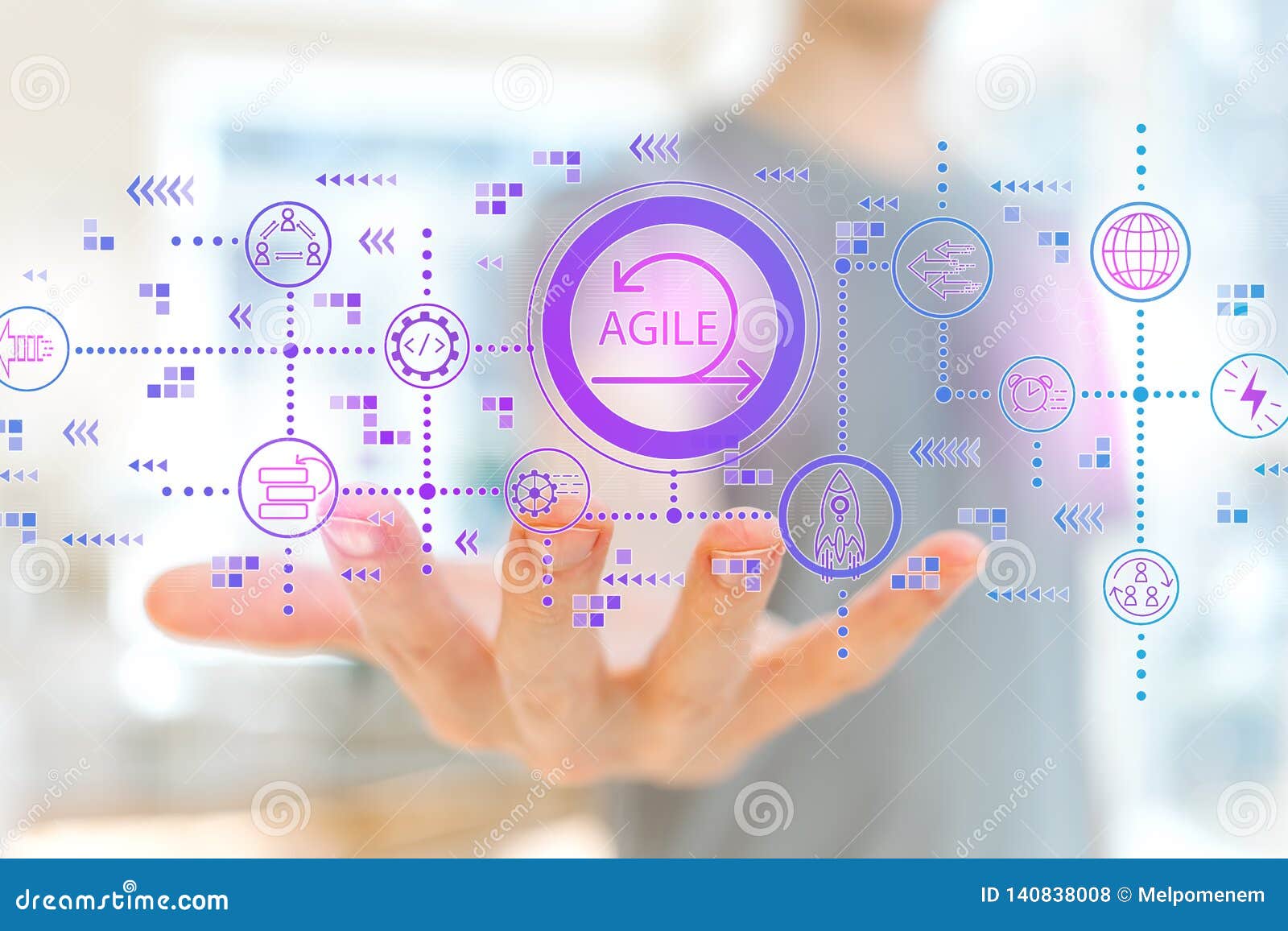 Agile Concept with Young Man Stock Photo - Image of lifestyle, nimble ...