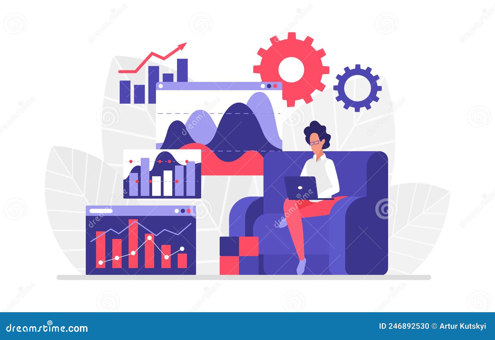 Performance Team 2 Colored Hand Drawn Icon. Team Colored Element ...