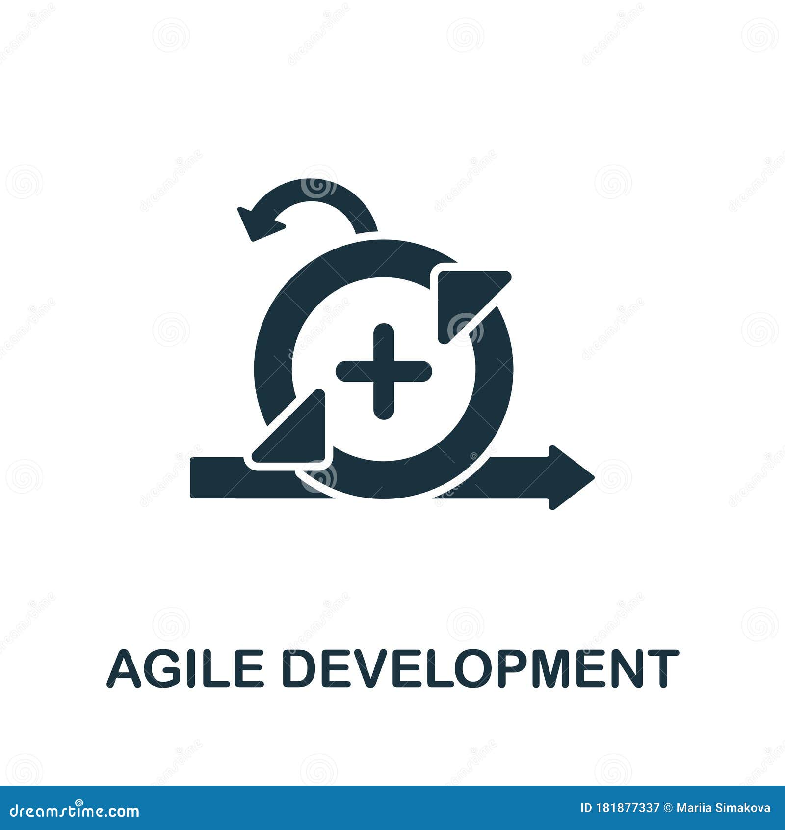 Agile Development Icon from Mobile App Development Collection. Simple ...