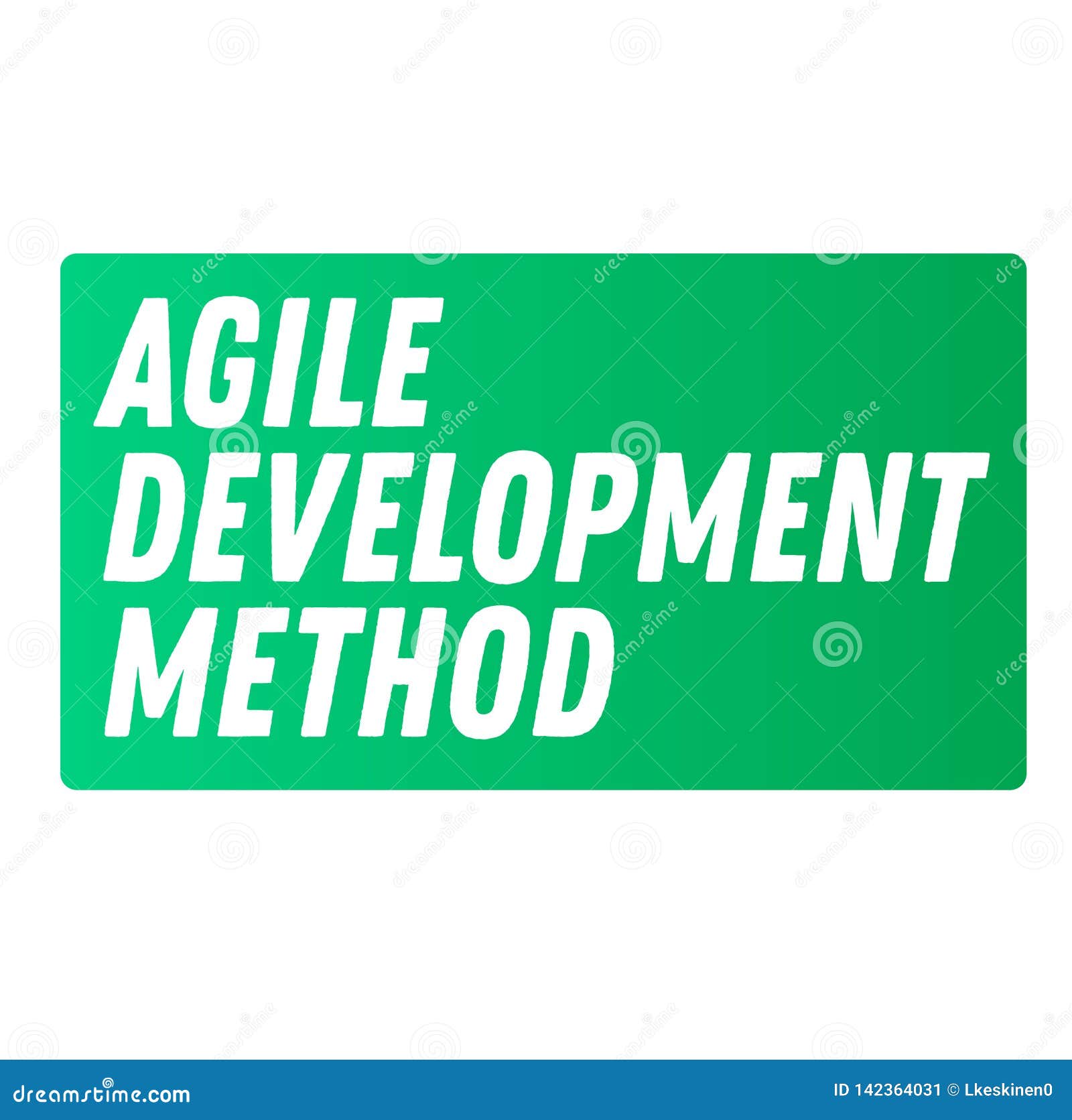 Agile Development Method Advertising Sticker Stock Vector ...