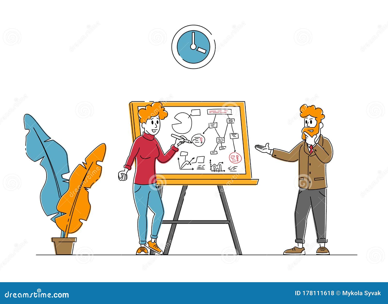 Agile Development Methodology Concept. Thoughtful Business People ...