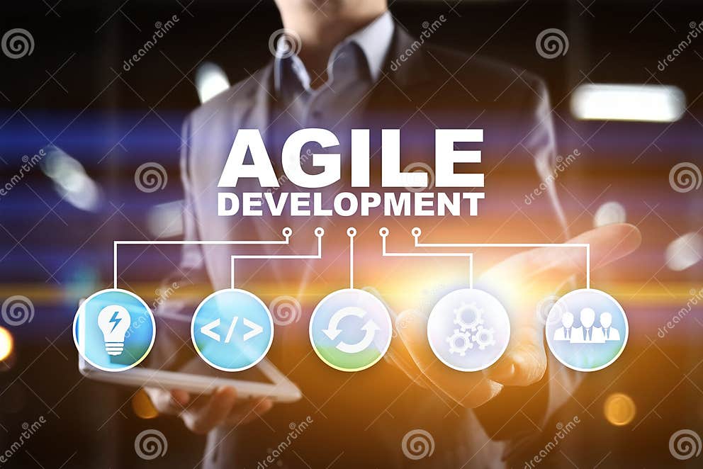 Agile Development, Software and Application Programming Concept on ...