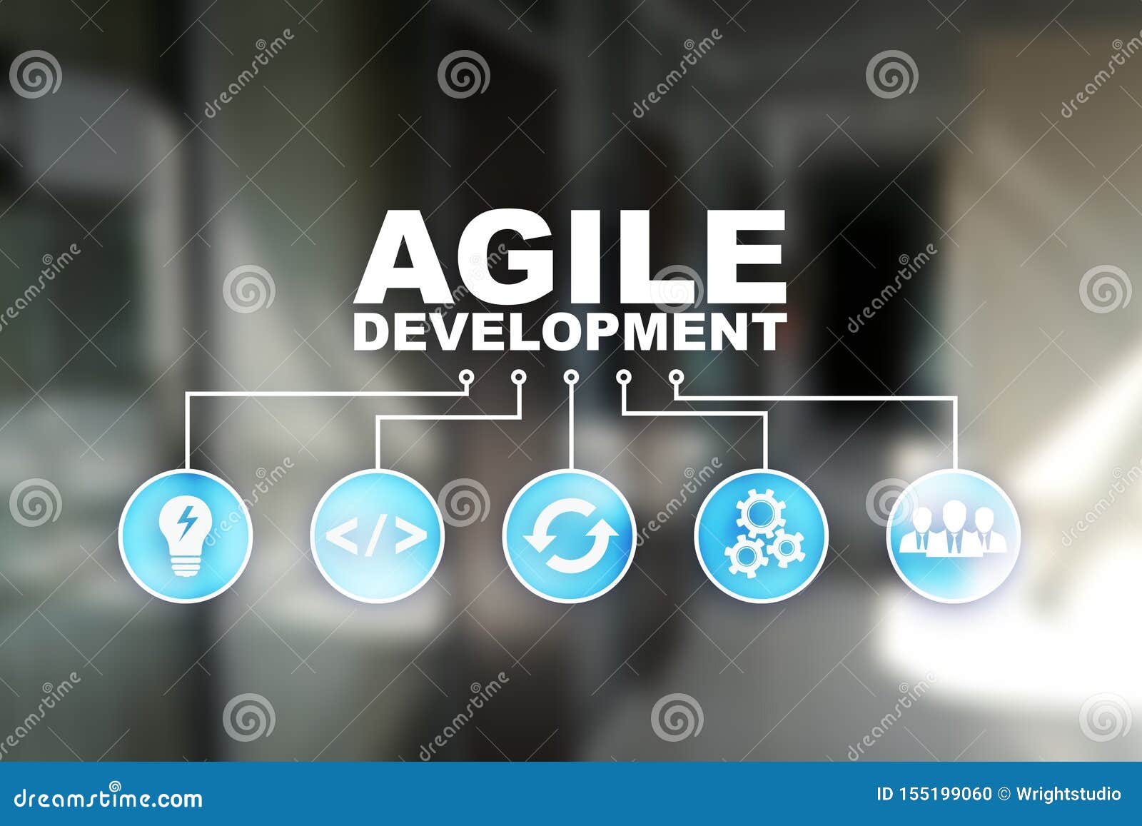 Agile Development, Software and Application Programming Concept on ...