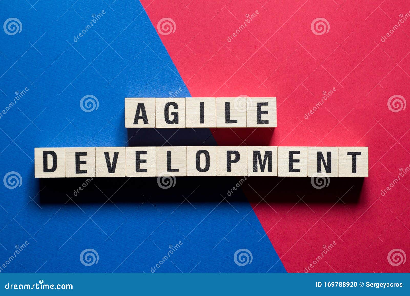 Agile Development Word Concept on Cubes Stock Photo - Image of blocks ...