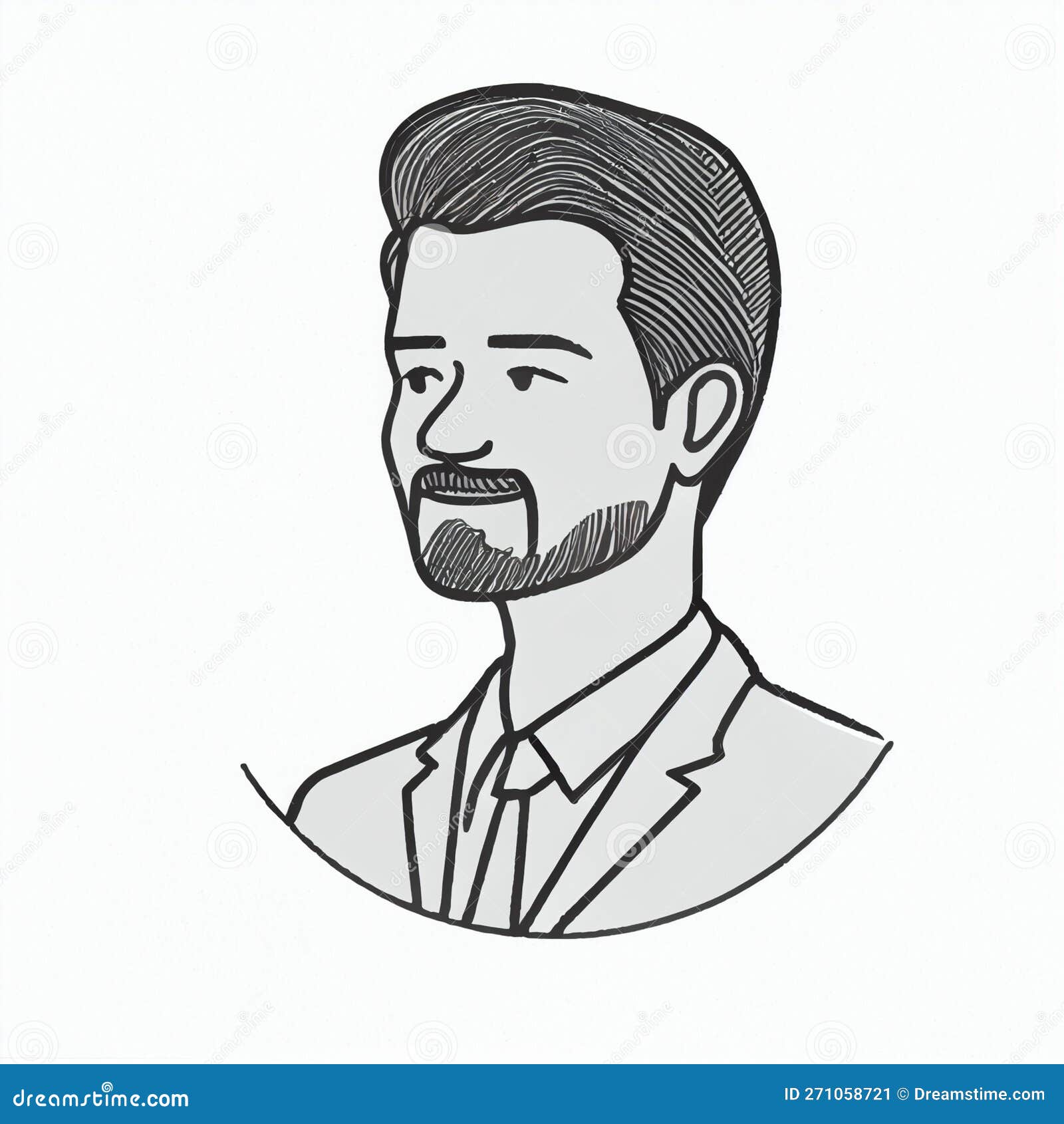 Agile and Effective: a Simple Drawing of a Project Manager Stock ...