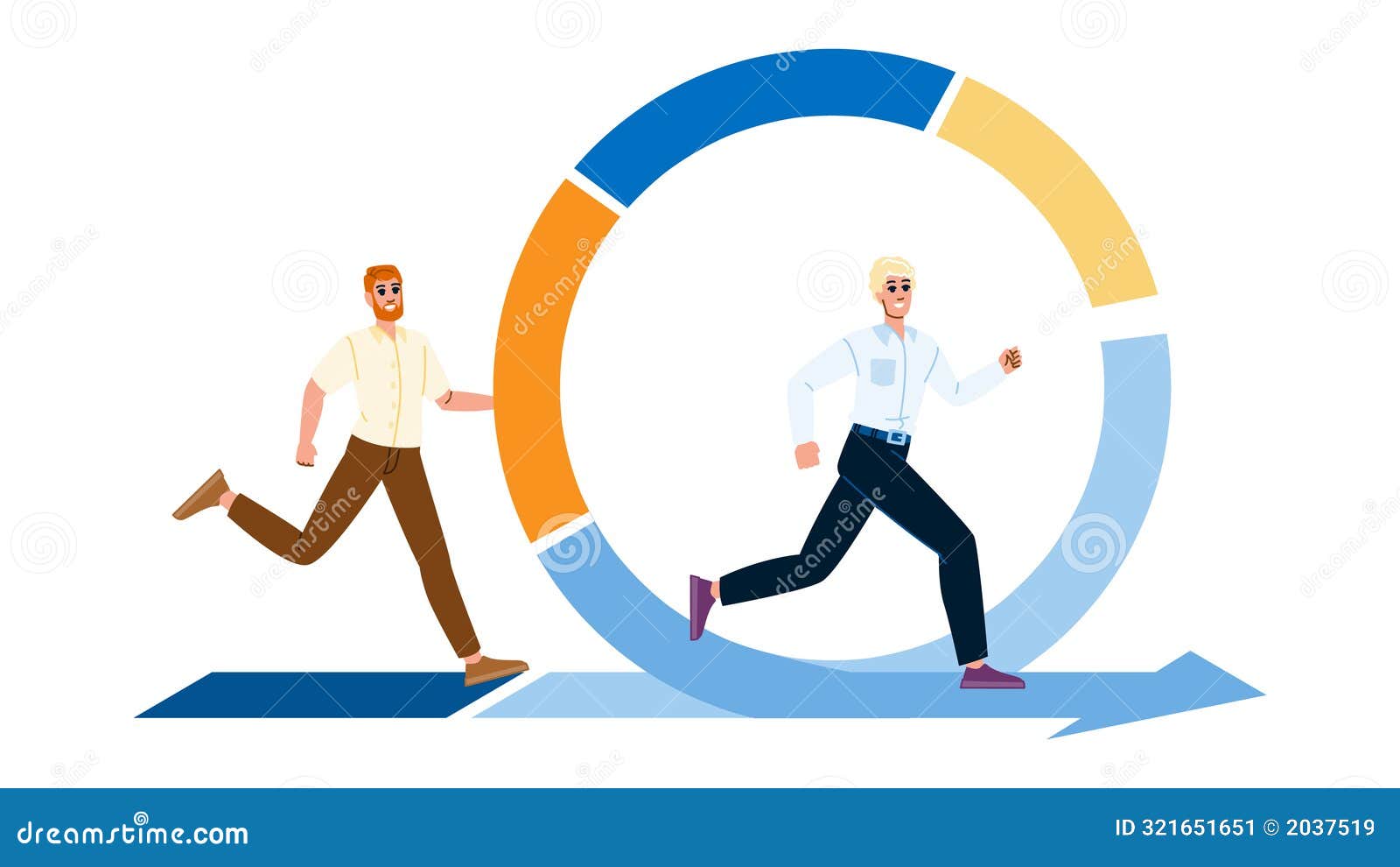 Agile Iterative Development Vector Stock Vector - Illustration of flat ...