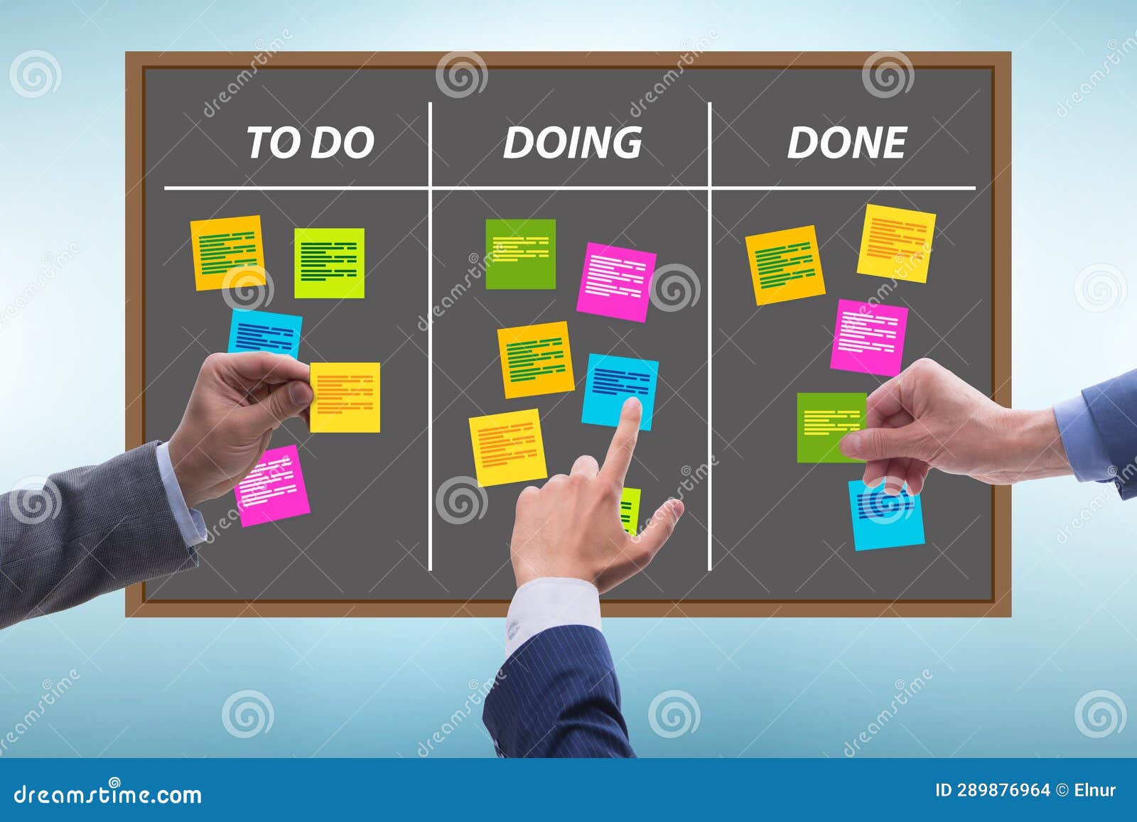 Agile Kanban Board With Outstanding Tasks Royalty-Free Stock Photo ...
