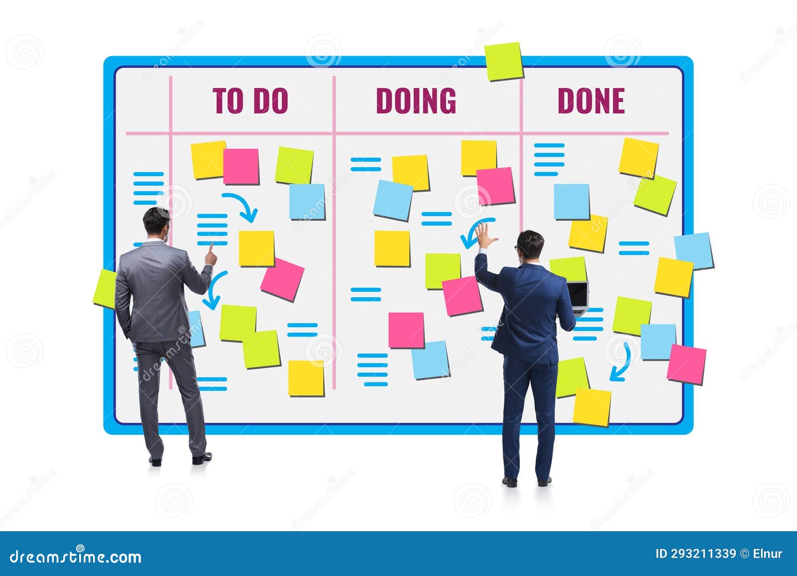 Agile Kanban Board With Outstanding Tasks Royalty-Free Stock Photo ...