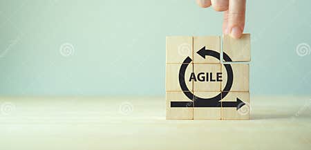 Agile Management, the Principles of Agile Software Development and Lean Management Stock Photo ...