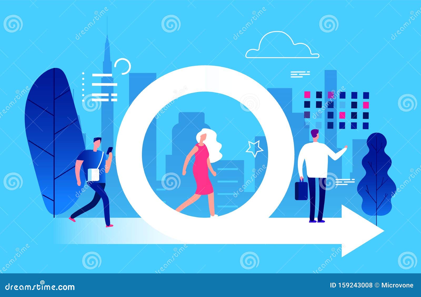 Agile Management Vector. Business and Life Effective Planning Strategy ...