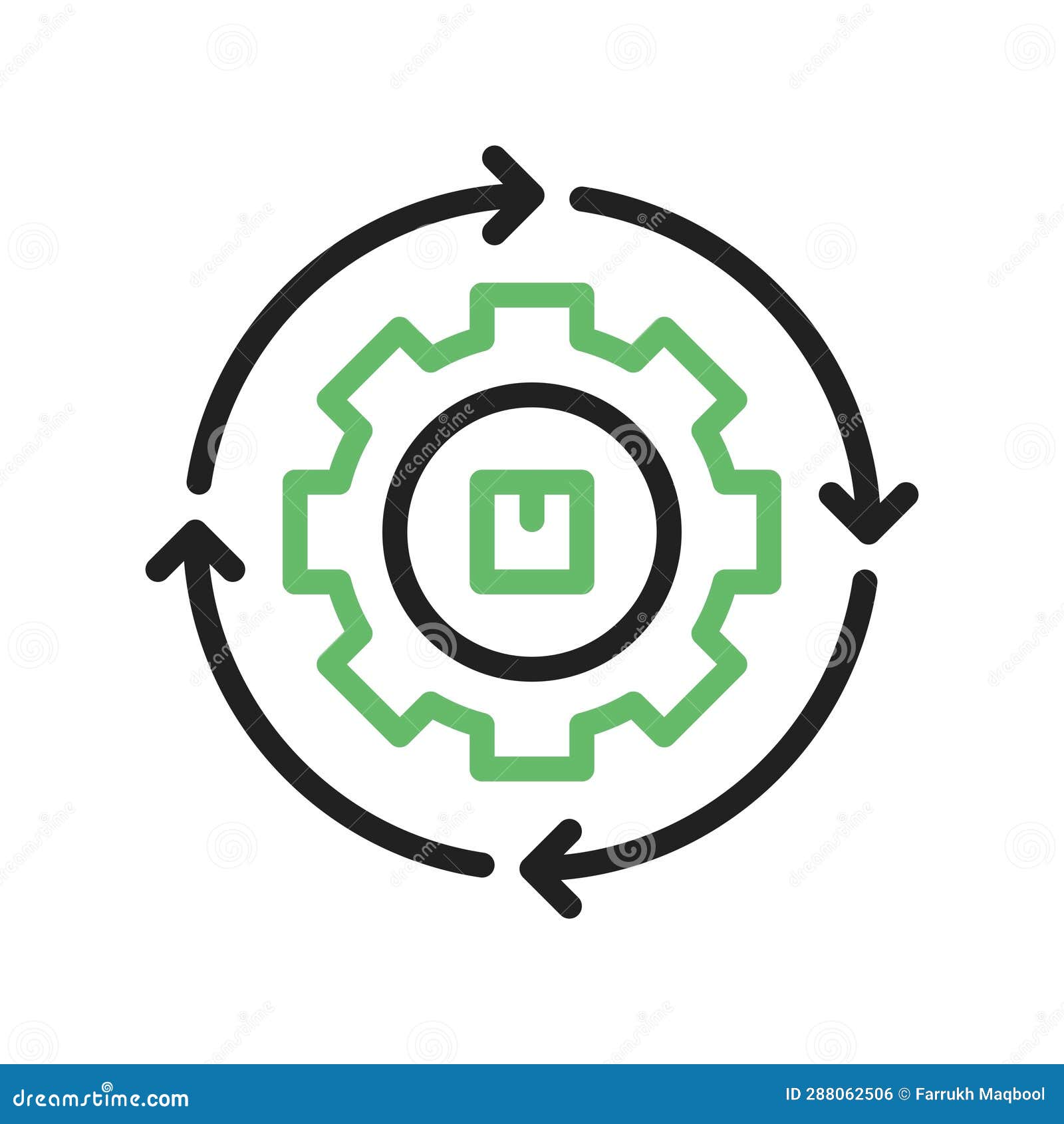 Agile Manufacturing Icon Image. Stock Vector - Illustration of concept ...