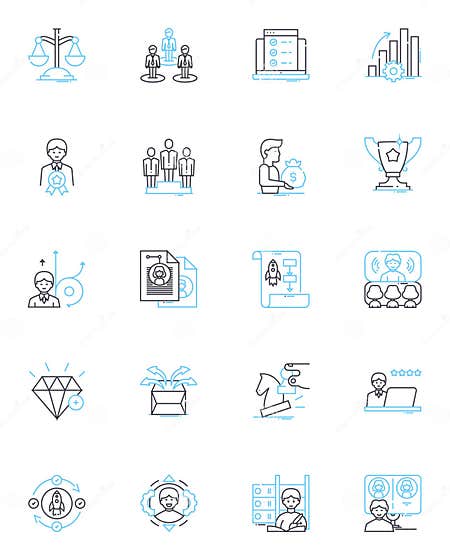 Agile Methodology Linear Icons Set. Scrum, Sprint, Agile, Kanban, Lean ...