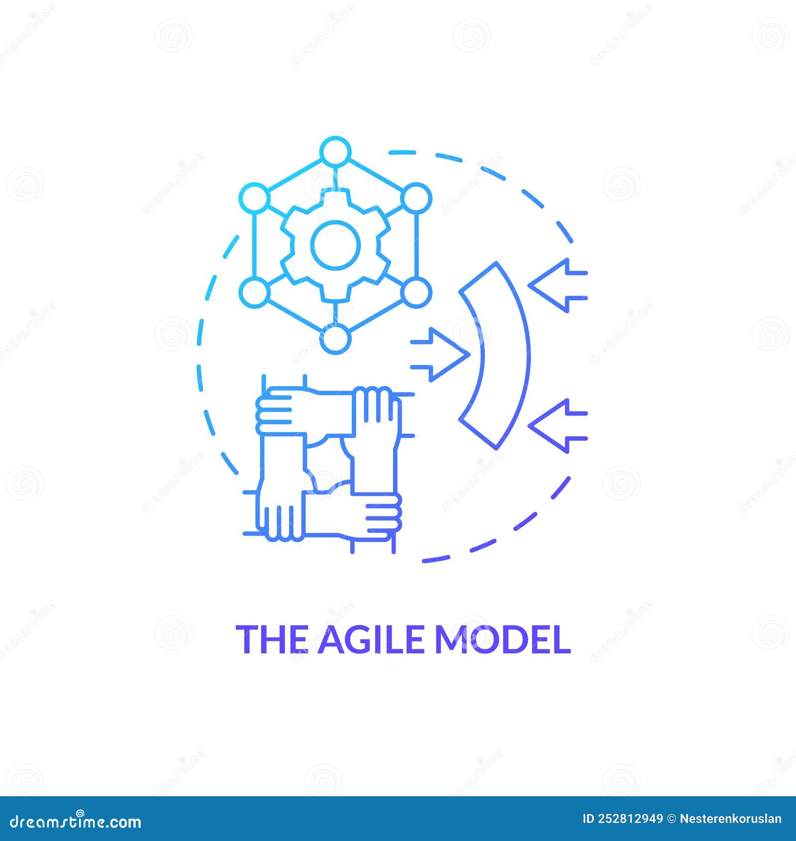 Gradient Agile Project Management Circles Cartoon Vector ... Gradient Agile Project Management Circles Cartoon Vector ...